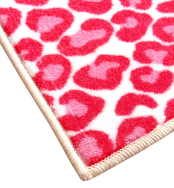 Cheetah Hang Loose Area Rug for Dining Room, Made In USA, 7' x 9' Oval ...