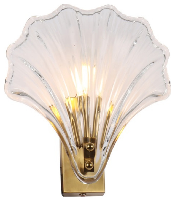 Glass Shell Wall Lamp | OROA Albey - Contemporary - Wall Sconces - by ...