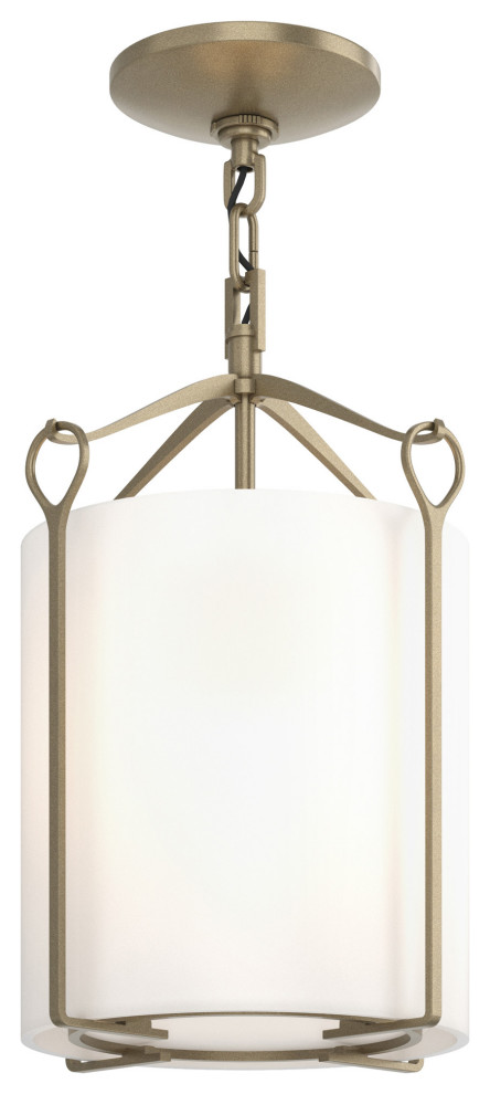 Bow Semi-Flush, Soft Gold, Opal Glass - Transitional - Flush-mount ...