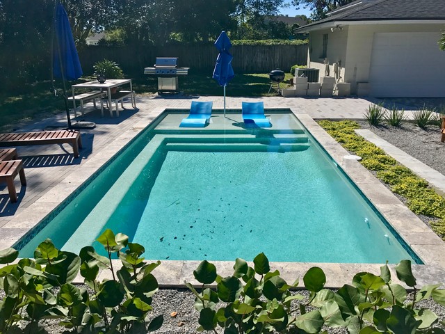 Spa Inspired Pool - Spool - Contemporary - Swimming Pool & Hot Tub ...