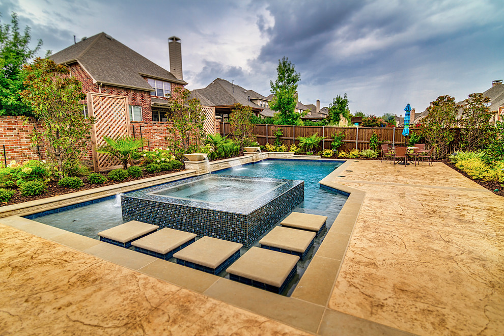 Geometric Pool Designs Dallas, Highland Park & Plano - Pool - Dallas ...