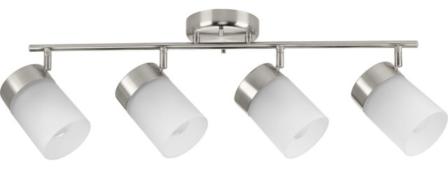 Ridgecrest Collection Brushed Nickel 4-Head Multi-Directional Track ...