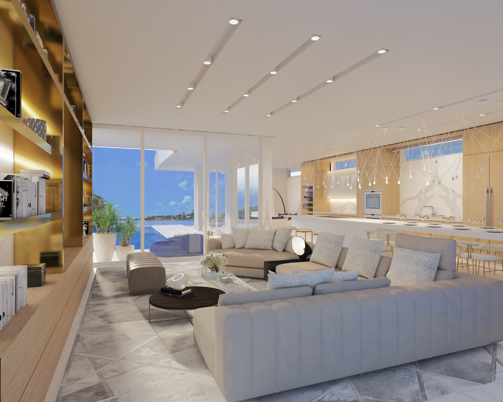 MIAMI BEACH HOME - VENETIAN ISLES - Modern - Living Room - Miami - by ...