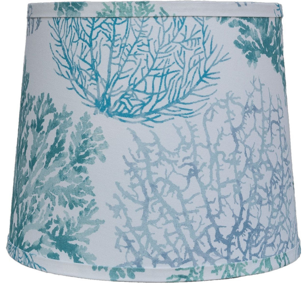 Aqua Coral Shade, 18" - Beach Style - Lamp Shades - by West Highland ...