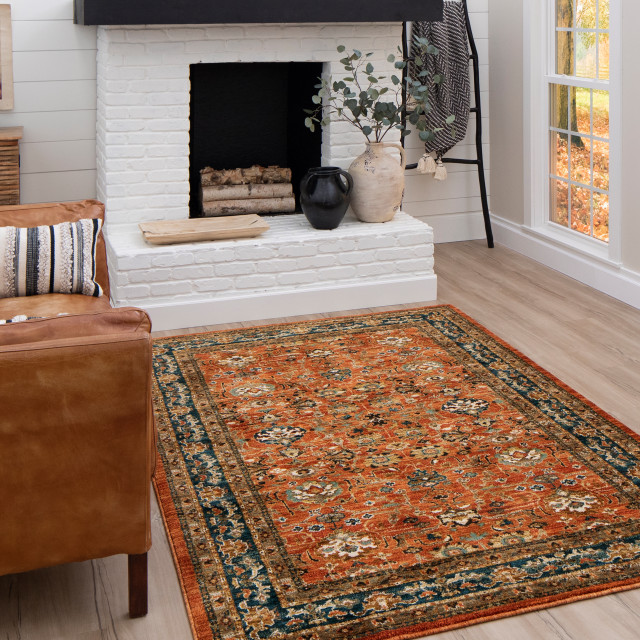 Karastan Keralam Spice Area Rug, 3'5"x5'5" - Mediterranean - Area Rugs ...