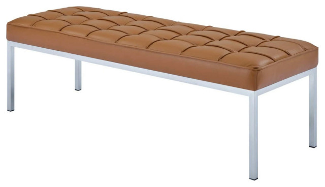 Fiona Tan Leather Bench - Contemporary - Upholstered Benches - by V.S.D ...