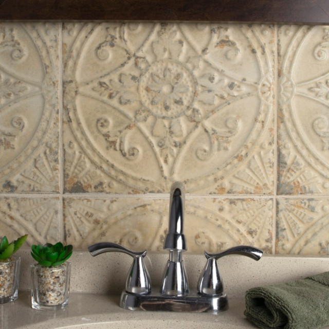 Saja Ceramic Floor and Wall Tile, Blanco, Blanco, Sample - Farmhouse ...