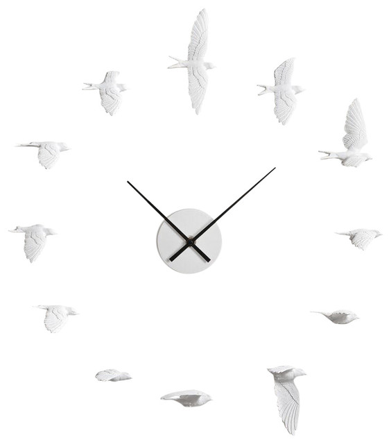 Haoshi Swallow Clock - Contemporary - Wall Clocks - by Temerity Concepts | Houzz