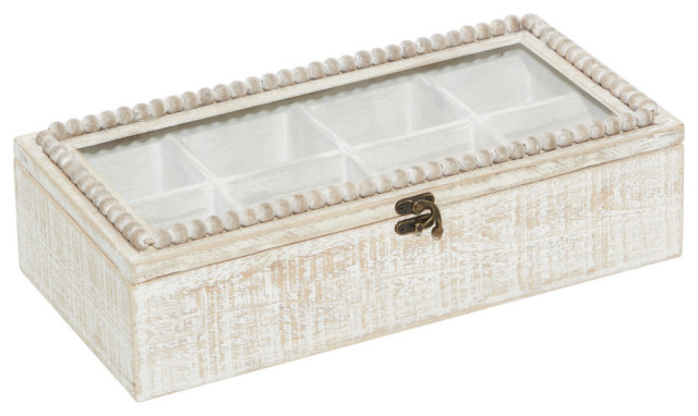 White Wood Farmhouse Box 43389 - Farmhouse - Decorative Boxes - by ...
