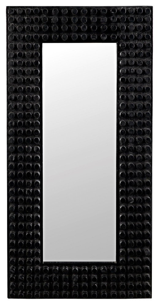 Faustus Mirror, Charcoal Black - Contemporary - Mirrors - by Sideboards ...