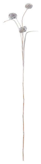 Dimond Whitewashed Pangi Flower, White Washed - Tropical - Sculptures ...