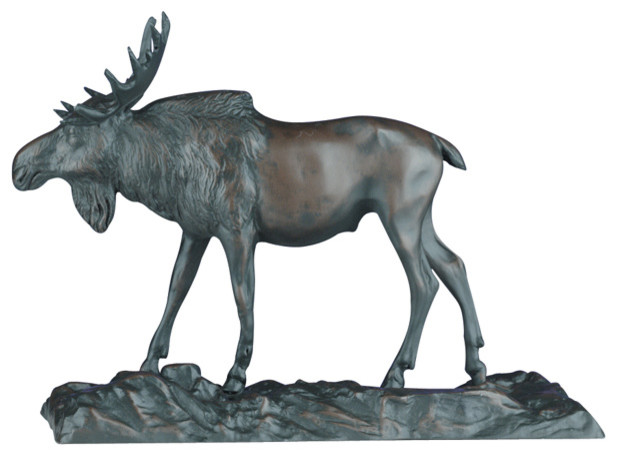 Bull Moose Sculpture - Rustic - Decorative Objects And Figurines - by ...