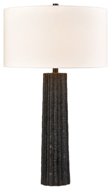 Albert 31'' High 1-Light Table Lamp Black Glaze - Transitional - Table ...