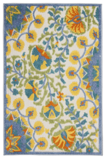 Nourison Aloha Area Rug, 2'8"x4' - Contemporary - Outdoor Rugs - by ...