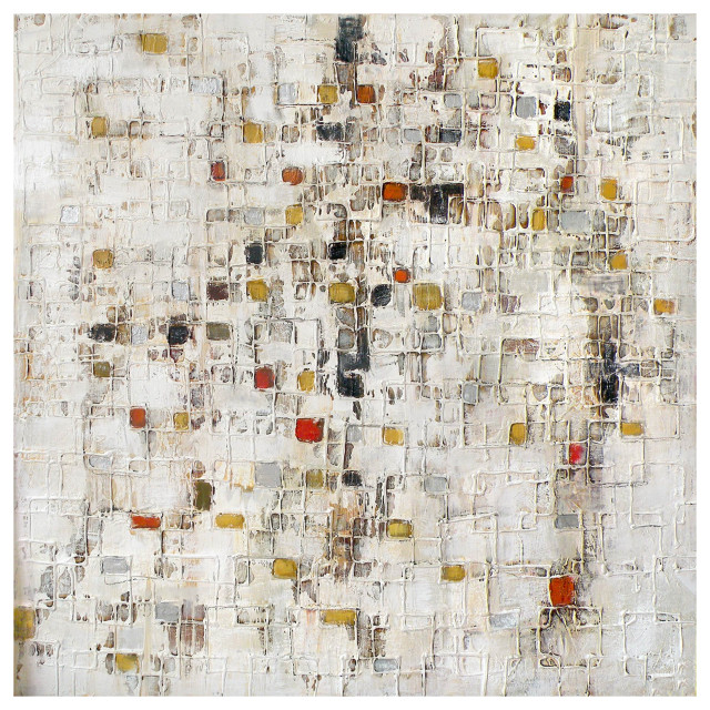 Patchy Square Wall Decor - Contemporary - Paintings - by Homesquare | Houzz