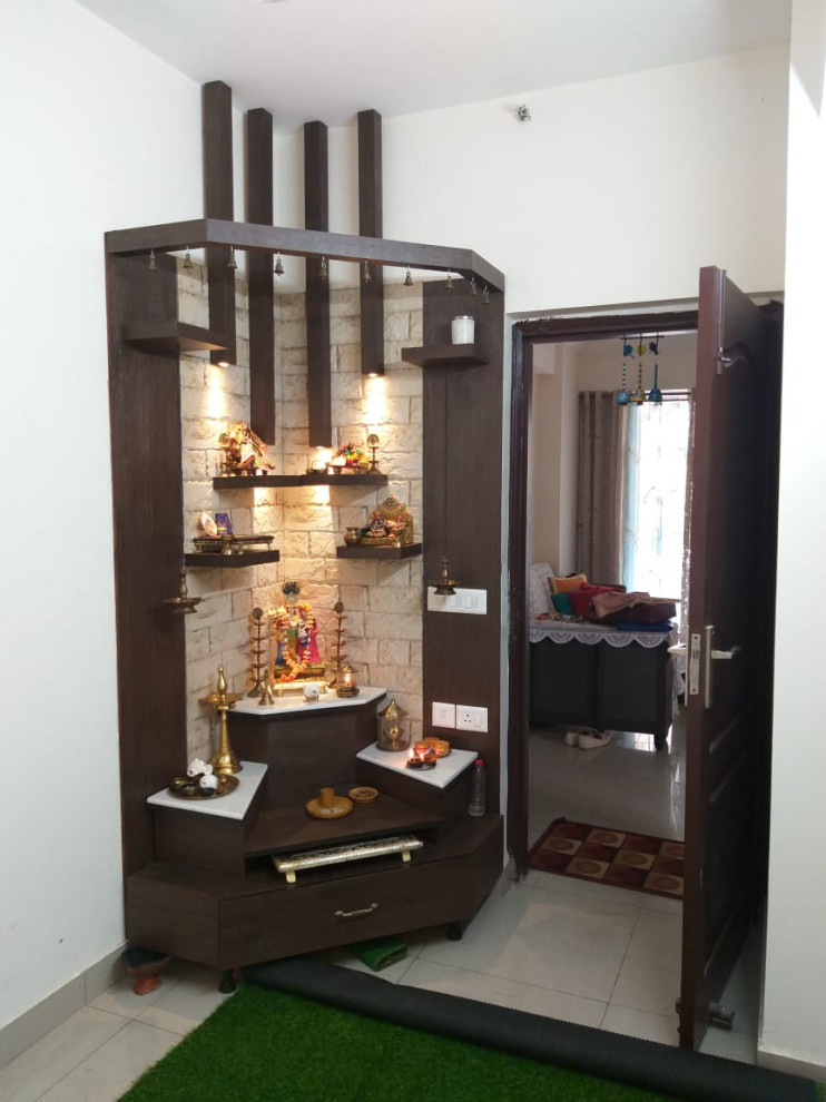 Corner Mandir - Modern - Delhi - by Sam & Sud Lifestyle Pvt Ltd | Houzz