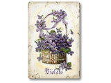 Victorian Violets Sign - Contemporary - Wall Accents - by Fairy ...
