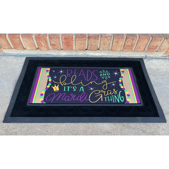 Doormat Insert, Beads And Bling - Contemporary - Doormats - by New and ...