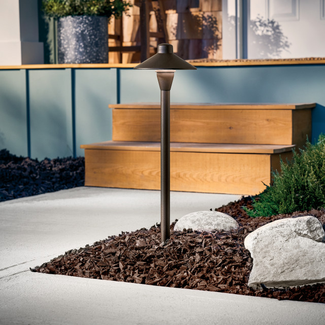 Textured Architectural Bronze Traditonal Path - Transitional - Path ...