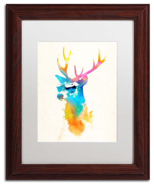 Robert Farkas 'Sunny Stag' Art, 14 x 11 - Traditional - Prints And ...