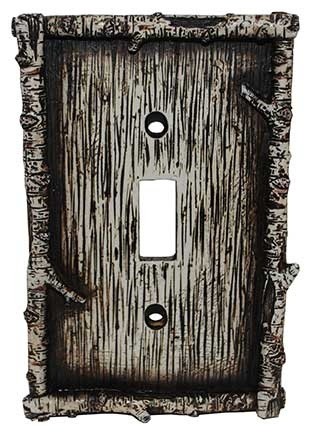 Birch Twig Single Switch - Rustic - Switch Plates And Outlet Covers ...