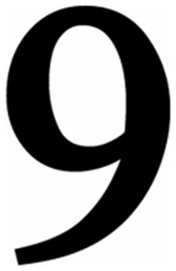 Village Wrought Iron NUM-9-S Small Number 9 - Black - Traditional ...