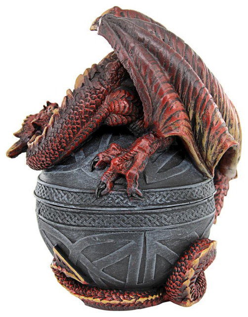 Design Toscano Dragon Protector Celtic Orb Box - Contemporary ...