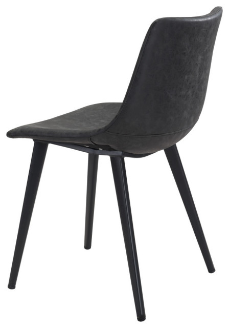 Daniel Dining Chair (Set of 2) Vintage Black - Midcentury - Dining ...