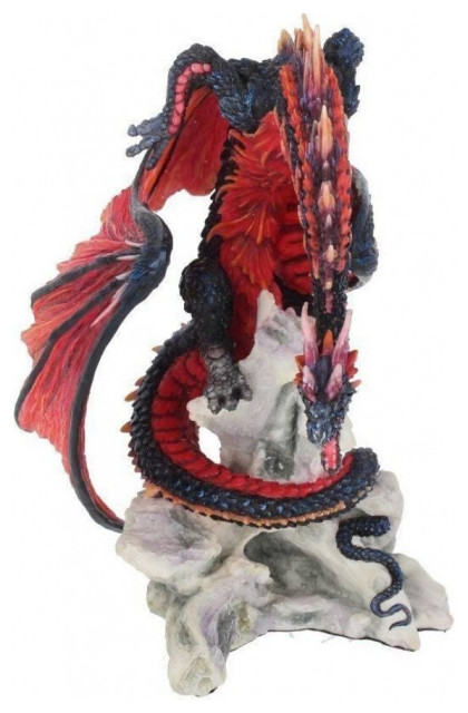 Bloodfire Dragon Statue Sculpture Figurine Art By Andrew Bill ...