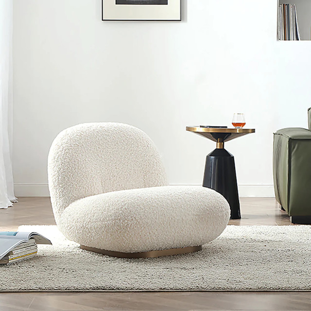 Bob Lounge Chair, Boucle Fabric - Contemporary - Armchairs And Accent ...