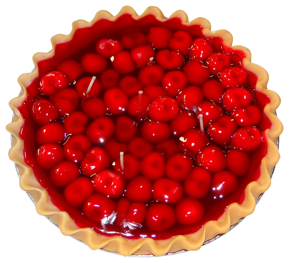 Specialty Cherry Pie Candle 9" - Contemporary - Candles - by The Beaver ...