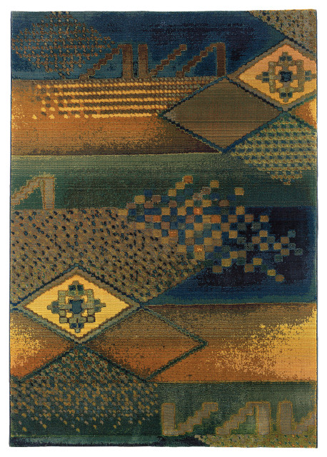 Oriental Weavers Sphinx Kharma II Casual Blue Rug, 9'9"X12'2 ...