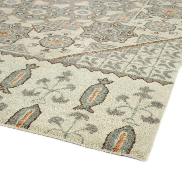 Kaleen Helena Collection Ivory Gray Area Rug 4'x6' - Contemporary ...