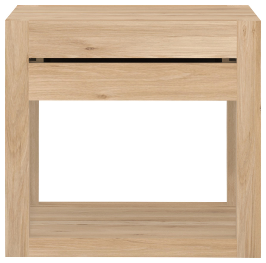 Oiled Oak Bedside Table | OROA Azur - Contemporary - Nightstands And Bedside Tables - by OROA ...