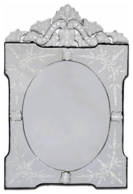 Gemma Venetian Antique Handmade Wall Mirror 24"x36'' - Traditional ...