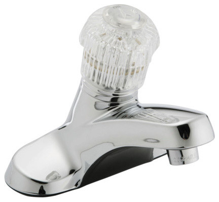 Banner Lavatory Faucet With Single Acrylic Handle - Transitional ...