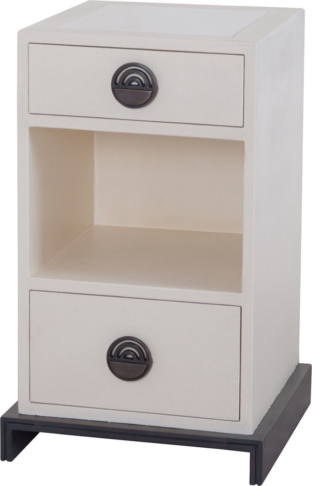 Dimond Horst Small Bedside Table, Antique Smoke - Transitional ...