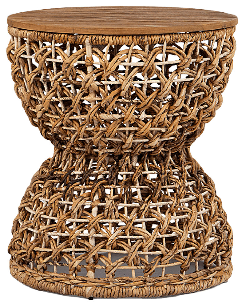 Hourglass Shaped Wooden Stool | dBodhi Rebana Sopran - Tropical ...