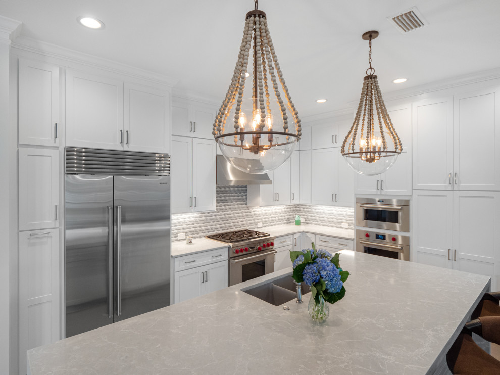 Waterfront Custom Kitchen Remodel- Linda English Designer - Beach Style ...