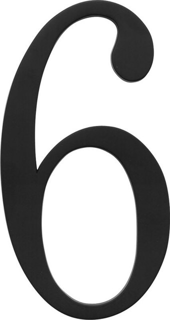 Atlas Homewares, Traditionalist #6, Black - Traditional - House Numbers ...