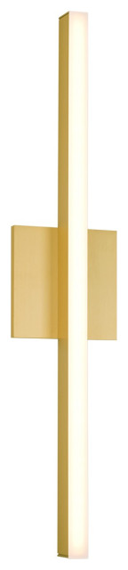 Kuzco - WS10324-BG - Vega 24-in Brushed Gold LED Wall Sconce - Modern - Wall Sconces - by ...