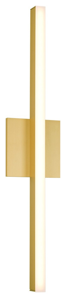 Kuzco - WS10324-BG - Vega 24-in Brushed Gold LED Wall Sconce - Modern - Wall Sconces - by ...