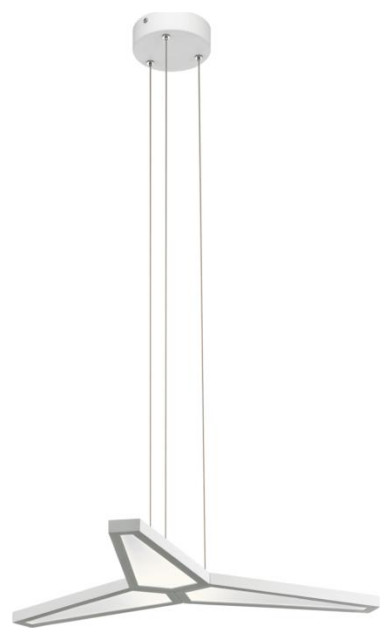 Elan Lighting Viva 3 Light 29 LED Warm White Pendant in Matt Finish ...