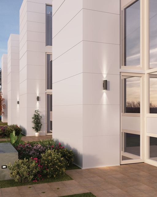 DALS Lighting LEDWALL-A LED Wall 12" Tall 2 Light LED Outdoor - Modern ...