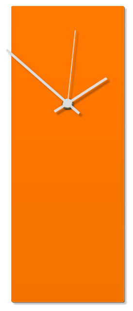 Contemporary Clock 'Orangeout White Clock' Artisan-Made Orange Kitchen ...