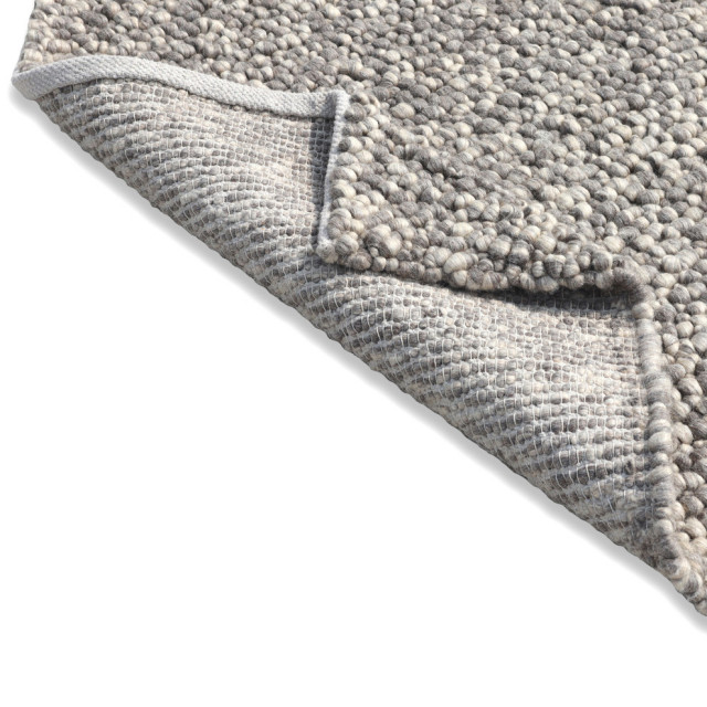 Hand Woven Ivory Bubble Textured Wool Rug by Tufty Home, 4x6 ...