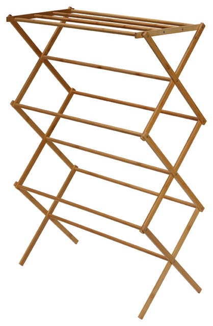 Eli Bamboo Clothing Drying Rack - Asian - Drying Racks - by CozyStreet ...