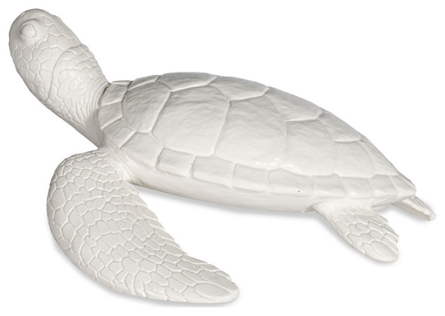 Shelldon Tortoise Accessory White - Beach Style - Decorative Objects ...