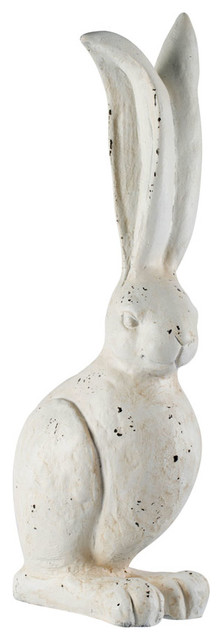 Long Ears Rabbit Statue Figurine 8.5x6.5x24" - Farmhouse - Garden ...