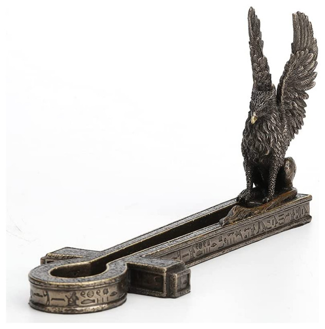 Egyptian Griffin Ankh Incense Holder - Classic Statue Sculpture ...